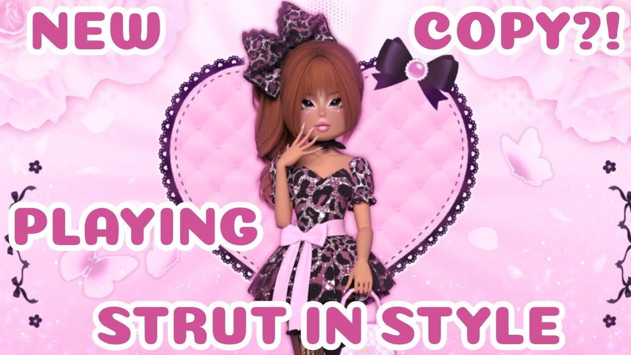 Playing DTI copy STRUT IN STYLE| Dress to impress - YouTube