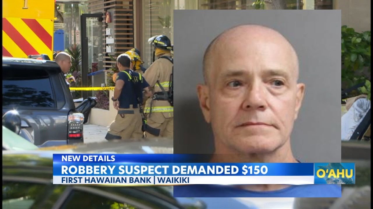 Waikiki bank robbery suspect makes first court appearance - YouTube