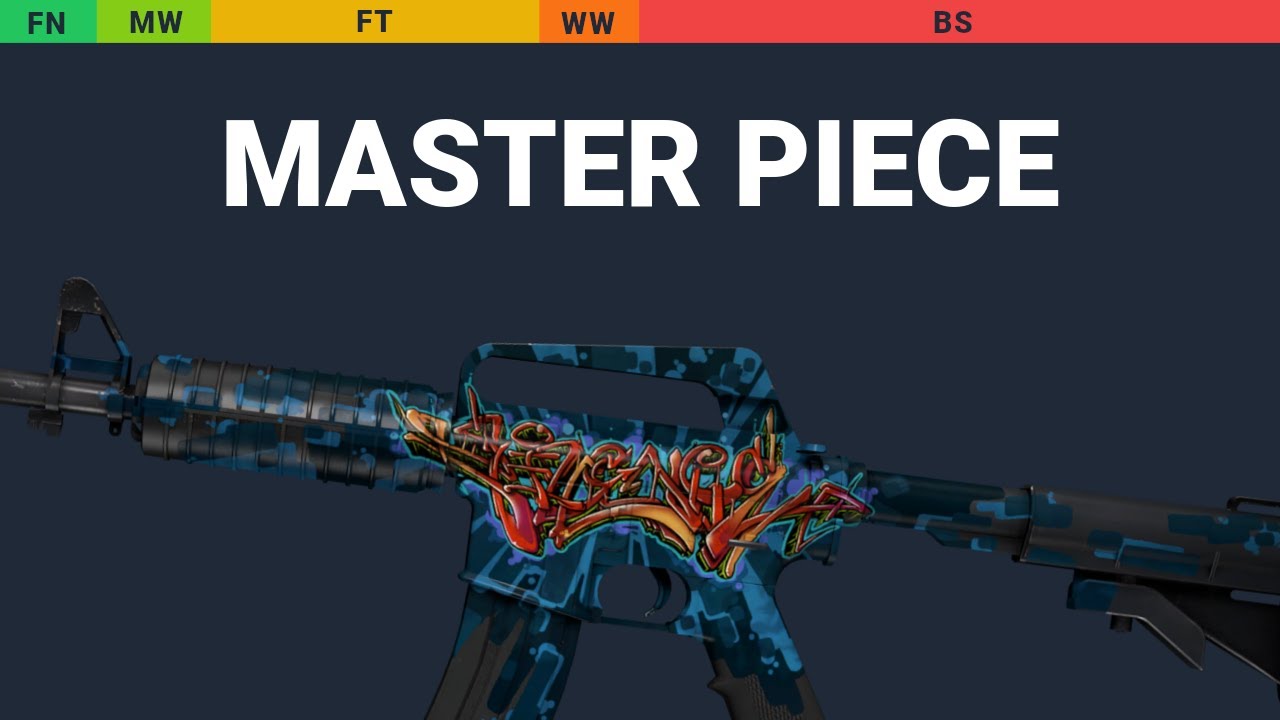 M4A1-S Master Piece - Skin Float And Wear Preview - YouTube