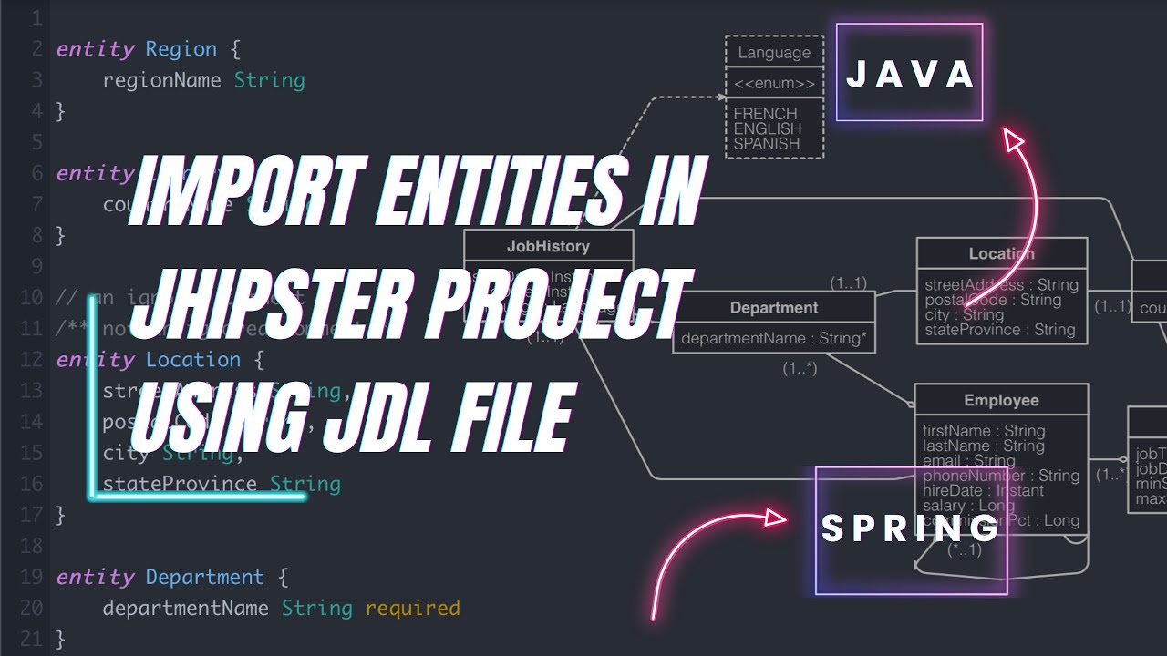 Import Entities In Jhipster Project Using Jdl File Youtube