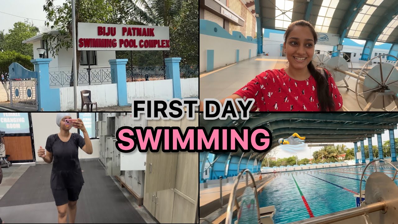 First SWIMMING CLASS 🏊‍♂️| 1st day at swimming pool #youtube #vlog # ...