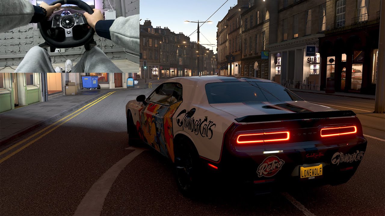 Driving the DODGE CHALLENGER SRT HELLCAT in Forza Horizon 4 FH4 GoPro ...