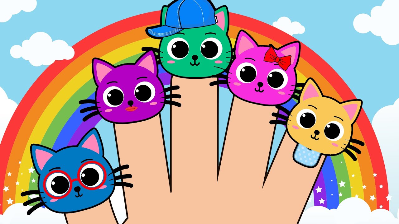 Finger Family Song | Kitten Family Song | Daddy Finger Kids Song ...