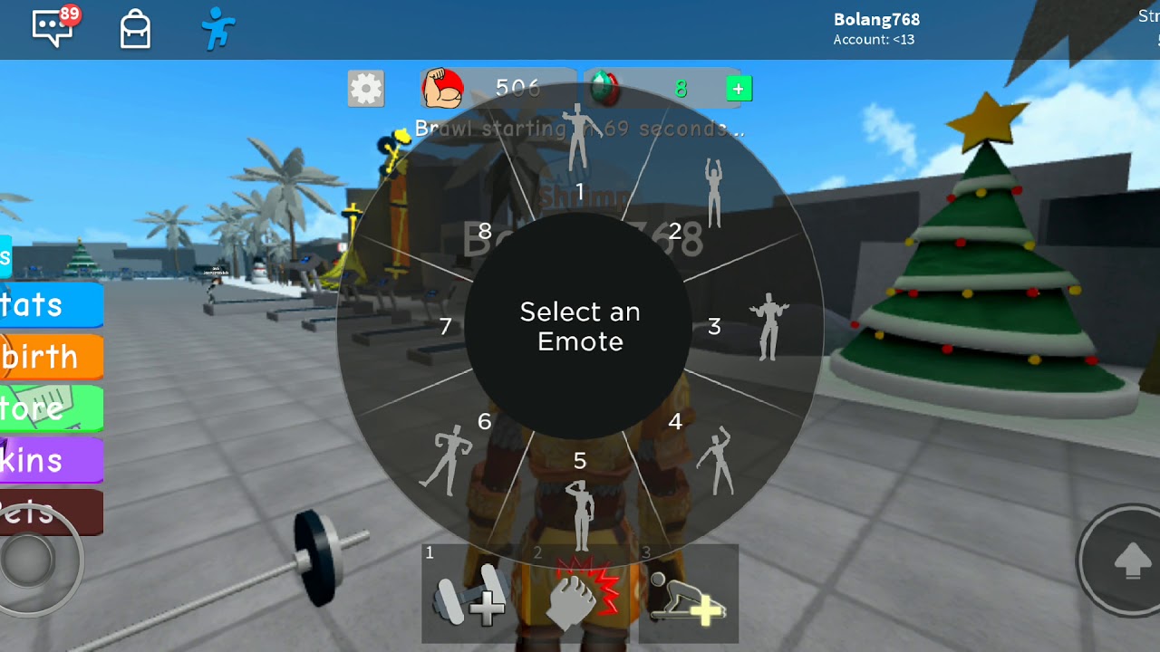 Bermain roblox weight simulator - YouTube