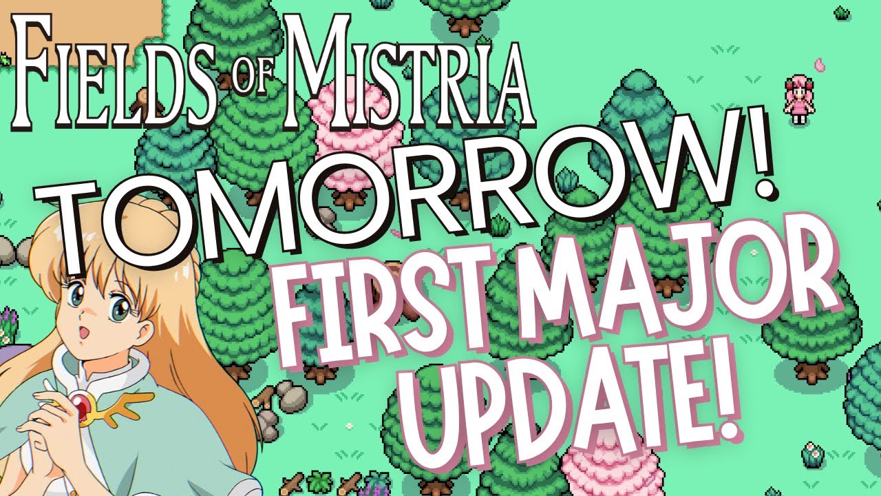 FIRST MAJOR UPDATE coming TOMORROW! Fields of Mistria HUGE NEWS! - YouTube
