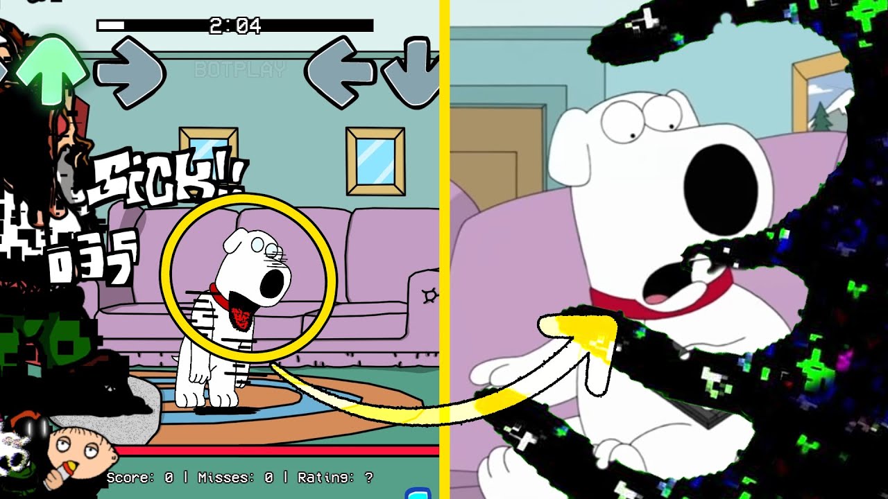 References In FNF VS Pibby Brian Corrupted Family Guy | (Learn With ...