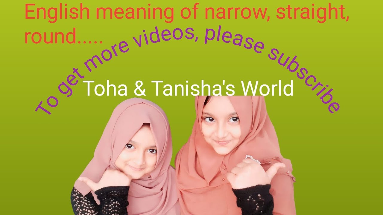 English word meaning of straight, narrow, round #translation #word ...
