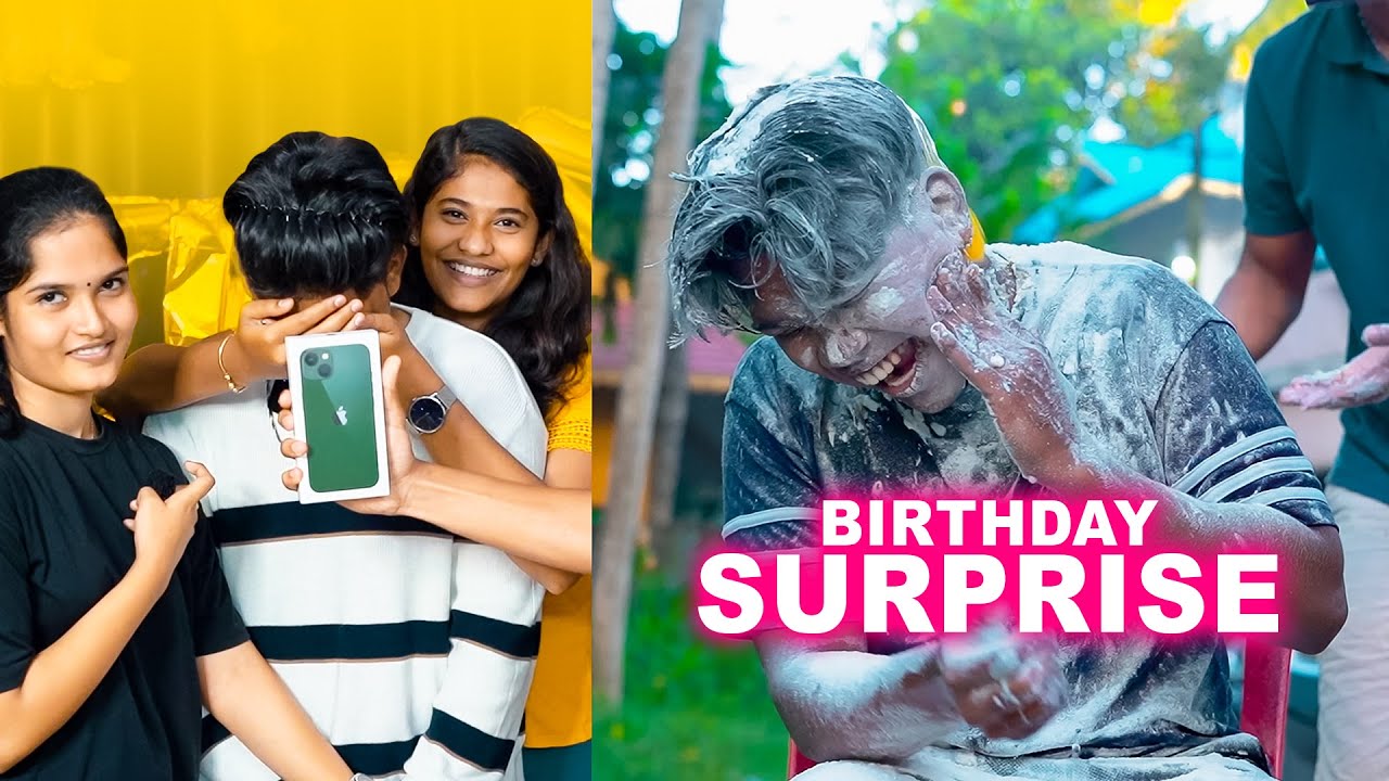 പഴയ Phone പൊട്ടിച്ചാൽ പുതിയ iPhone 😂 Birthday Surprise & Pani to Besal Chettan - YouTube