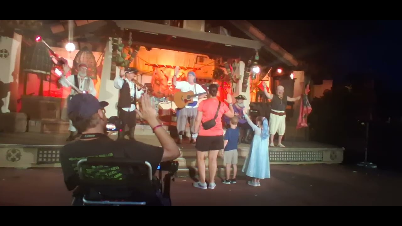 Rusty Cutlass Pirate band at Mickey not so scary halloween party - YouTube