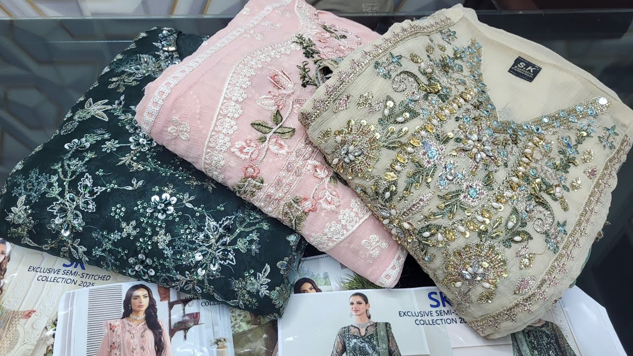 SK Exclusive Hitt Code Semi Stitched Pakistani Festive Dresses ...