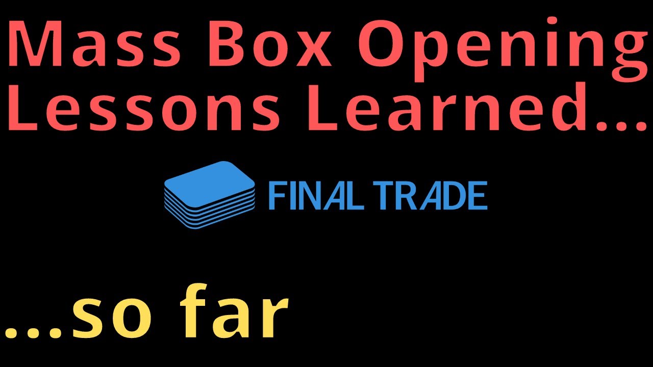 Lessons learned (so far) from the mass opening. - YouTube