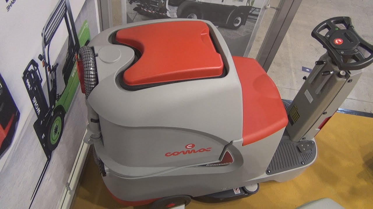 Comac Innova 55B Ride-on Floor Scrubber Machine Review - YouTube