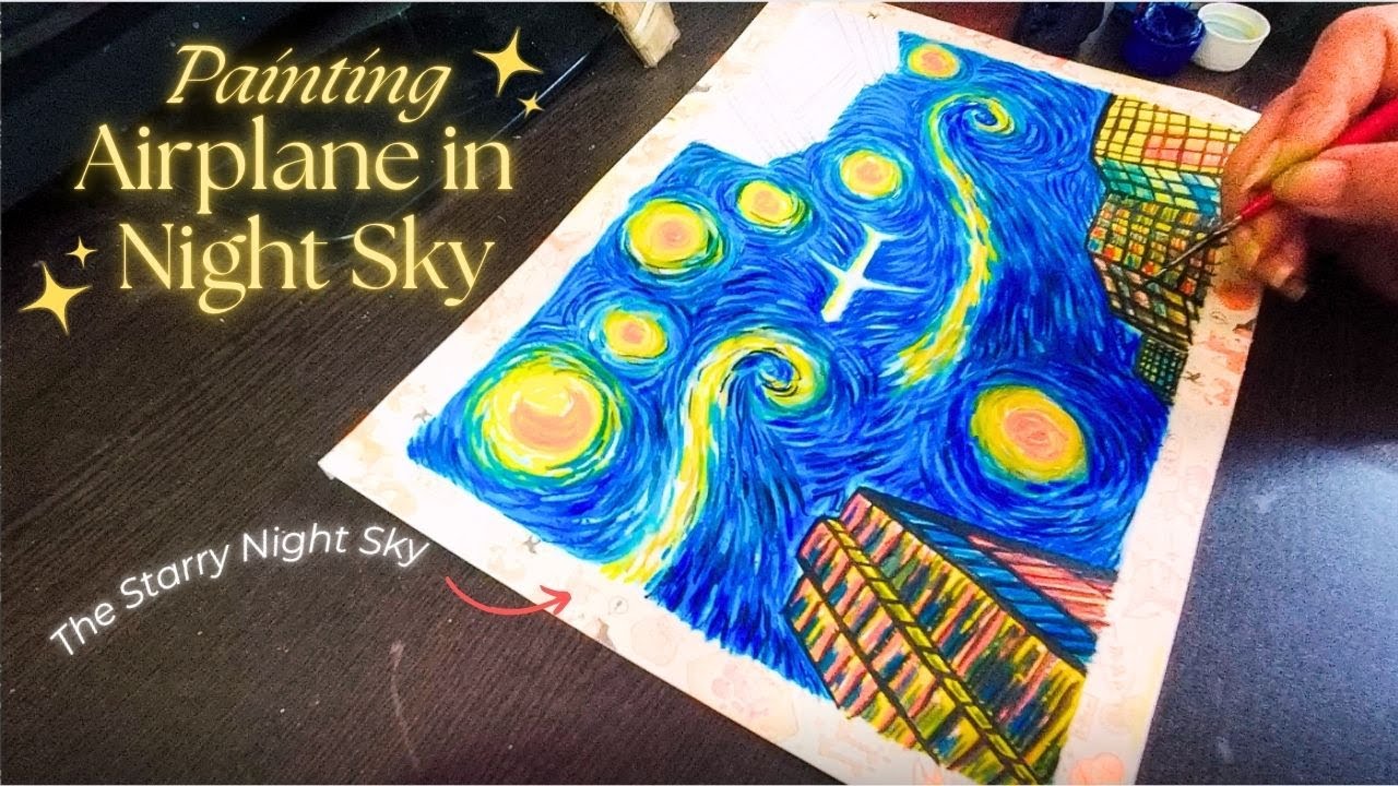 What if an airplane flies through THE STARRY NIGHT painting? - YouTube