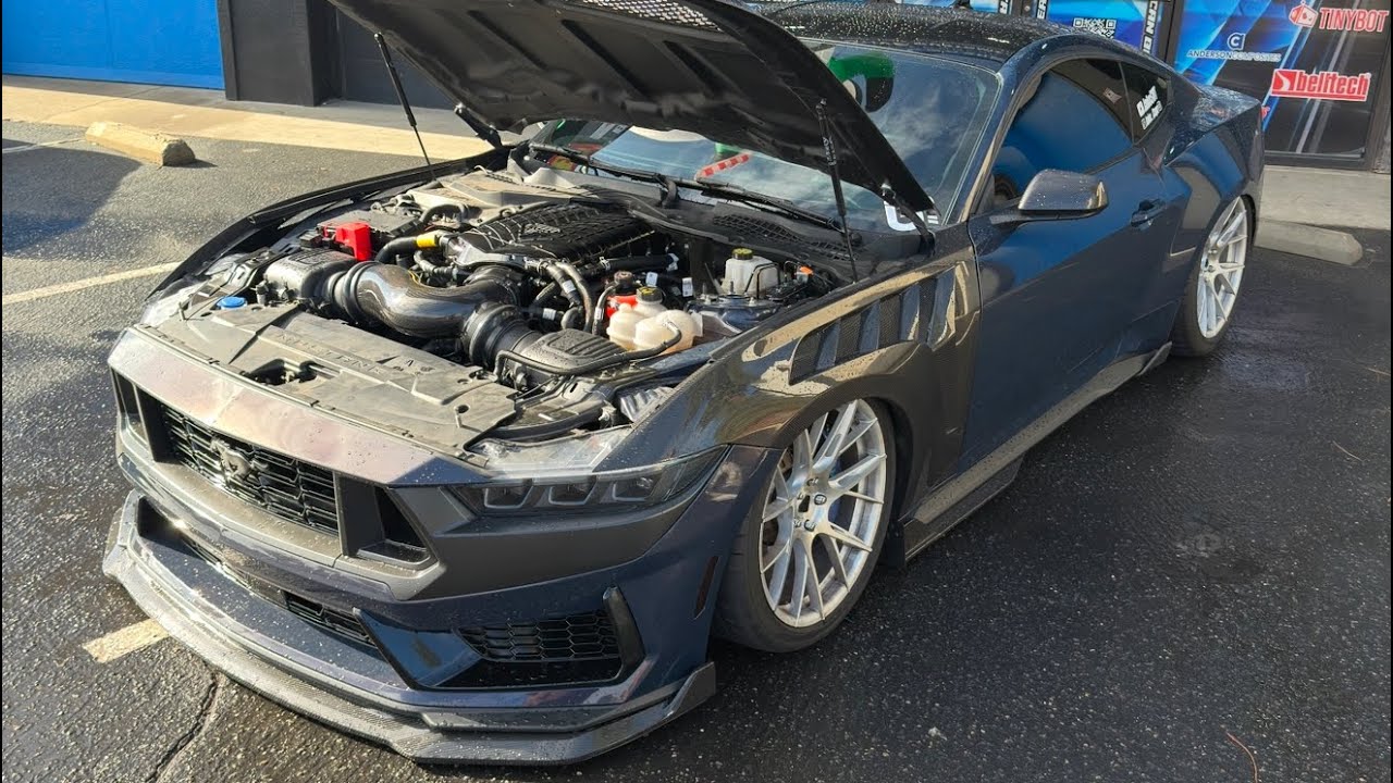 VMP Supercharger on Dark Horse Mustang / Doubles Its Horsepower / DYNO ...