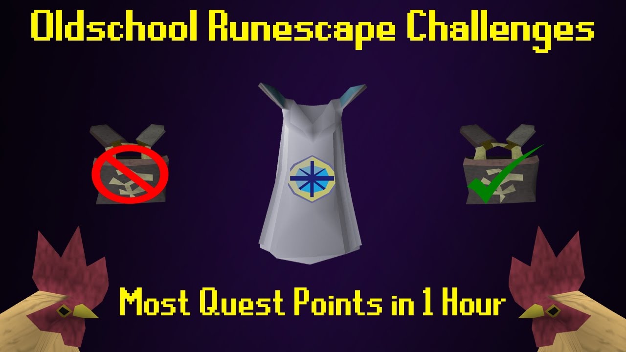OSRS Challenges: Most Quest Points in 1 Hour - Episode 60 - YouTube