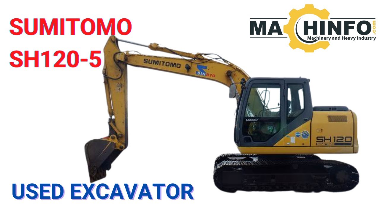 Used excavator SUMITOMO SH120-5 | Machinfo.com - YouTube