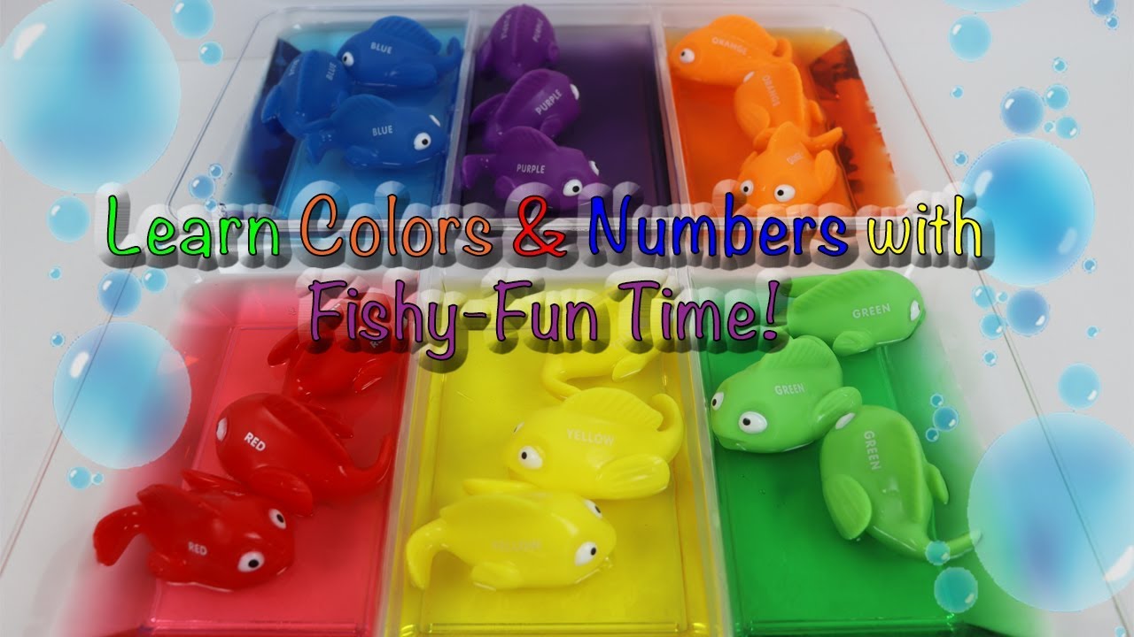 Fishy-Fun Time! Learn colors and numbers for Toddlers, Children, and ...