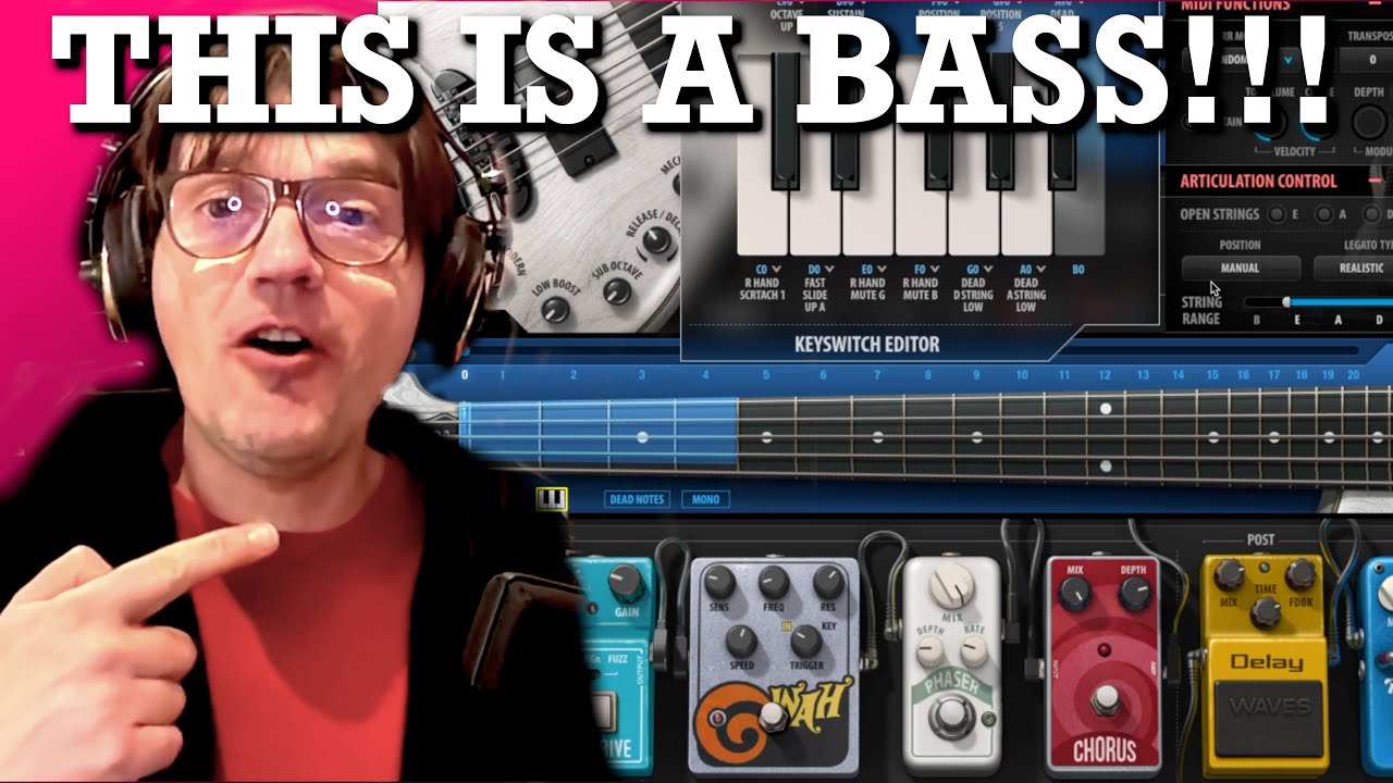 Virtual Bass Fingers Instrument by WAVES review and demo @AGDugros ...