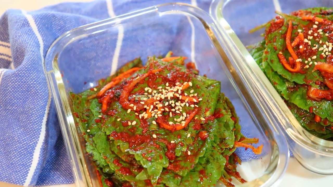 How To Make: Perilla Leaf Kimchi 깻잎 김치 - YouTube