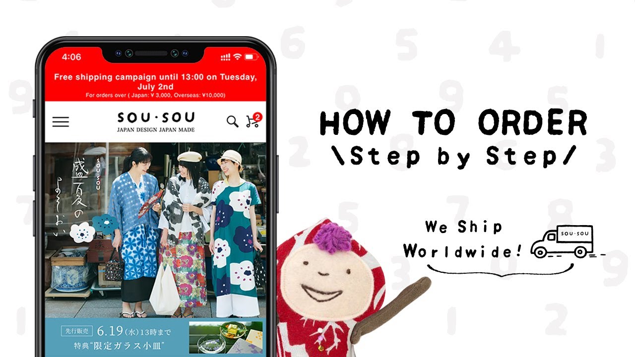 【Tutorial】 How to order on SOU・SOU netshop? - YouTube