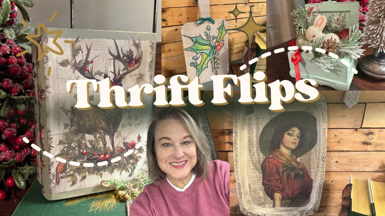 Home Decor Thrift Flips/Goodwill Thrift Store makeovers - YouTube