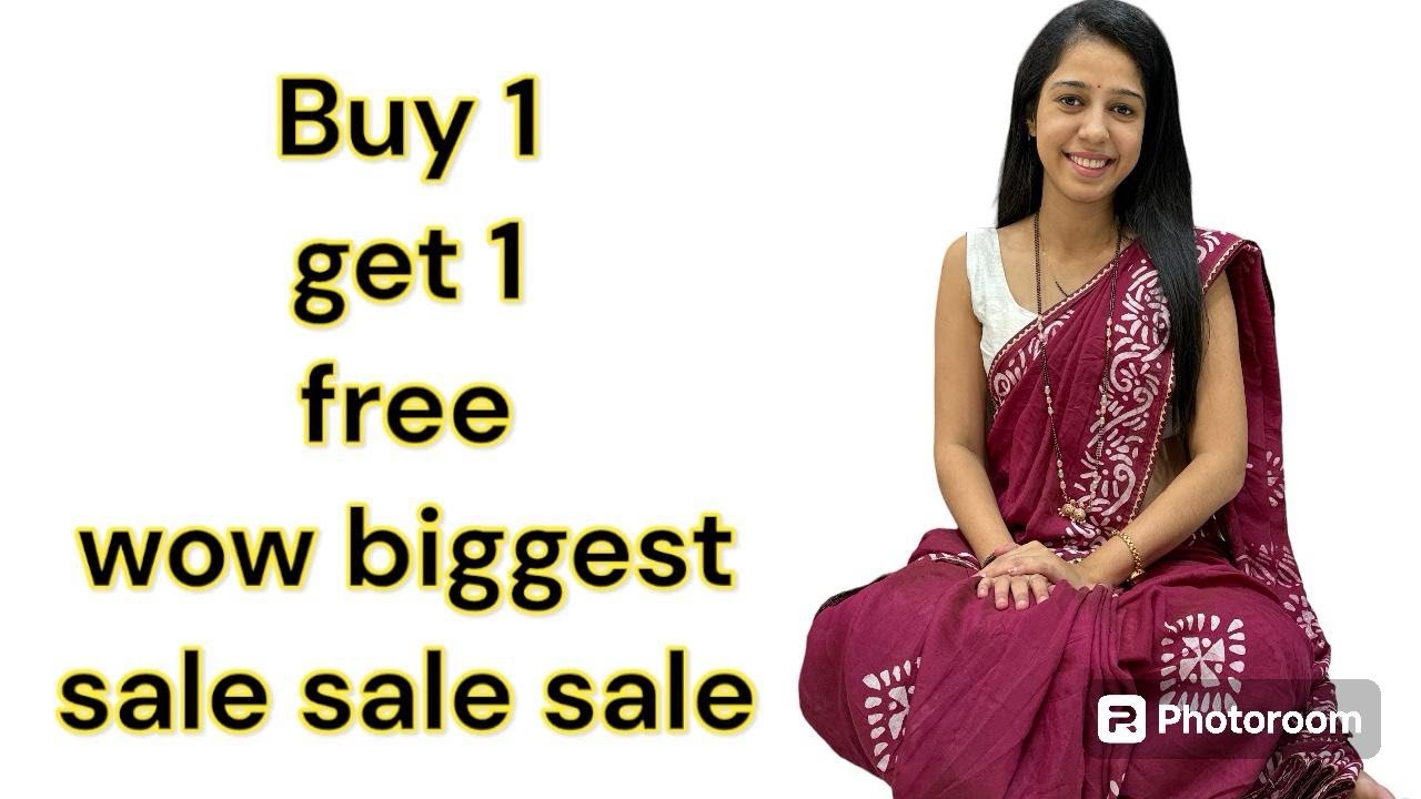 Buy 1 Get 1 Free 😳 ️ Biggest offer offer वरद पैठनी येवला 7249060092# ...