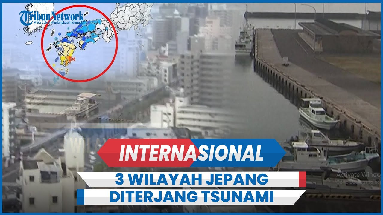 3 Wilayah Jepang Diterjang Tsunami Kecil Seusai Gempa 7,1 SR - YouTube