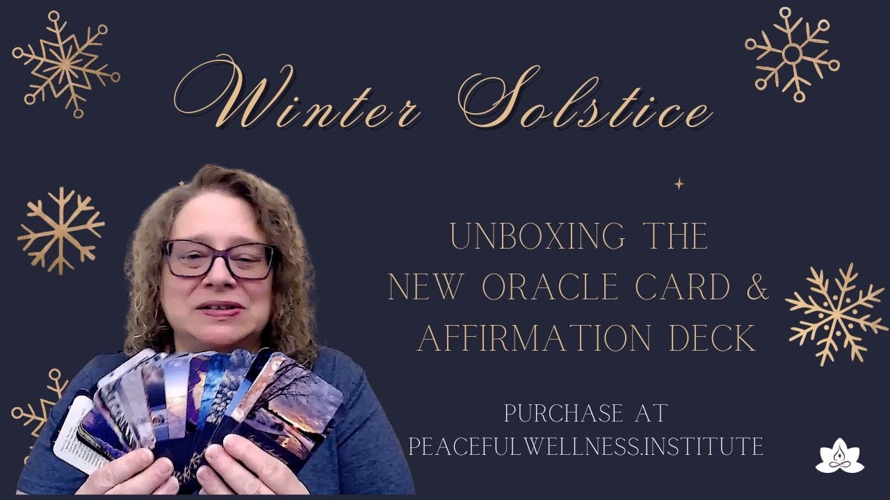 Unboxing the Winter Solstice Oracle and Affirmation Cards - YouTube