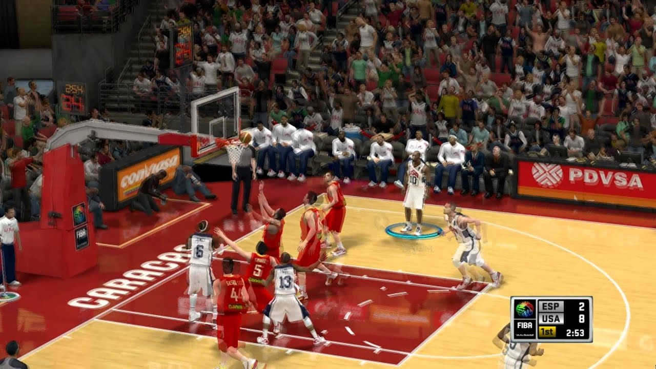 FIBA 2k12 - USA vs. Spain [PC] - YouTube