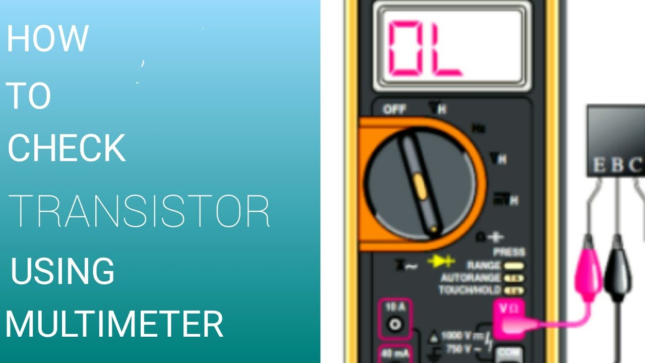 How to check transistor is working or not. How to find emitter,base and ...