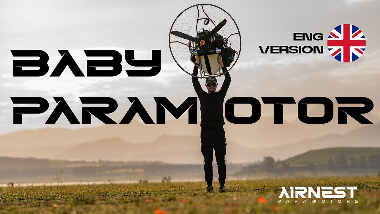 Baby paramotor - small paramotor from Airnest Paramotors - review - YouTube