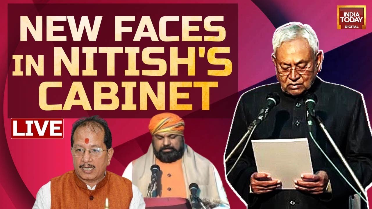 Nitish Kumar News LIVE: Nitish Kumar With BJP Leaders Take Oath |Bihar ...