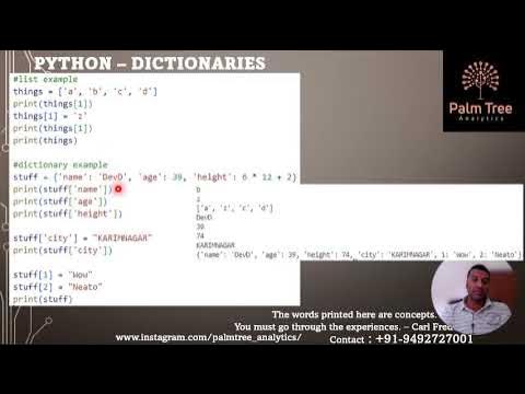 PYTHON-25. Dictionaries - YouTube