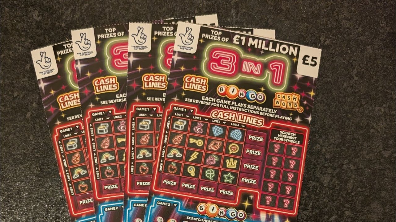 £20 of the Brand New 3 in 1 Allwyn UK National Lottery Scratch Cards ...
