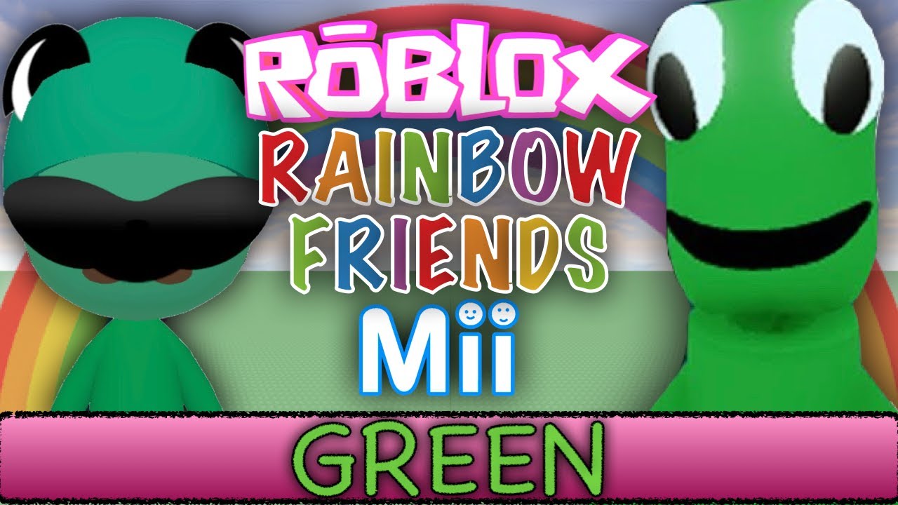 ROBLOX How To Make RAINBOW FRIENDS GREEN Mii MAKER! - YouTube