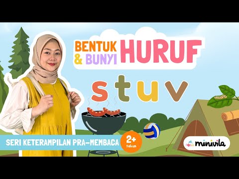 HURUF ALFABET | Mengenal Bentuk dan Bunyi Fonik Huruf S, T, U, dan V