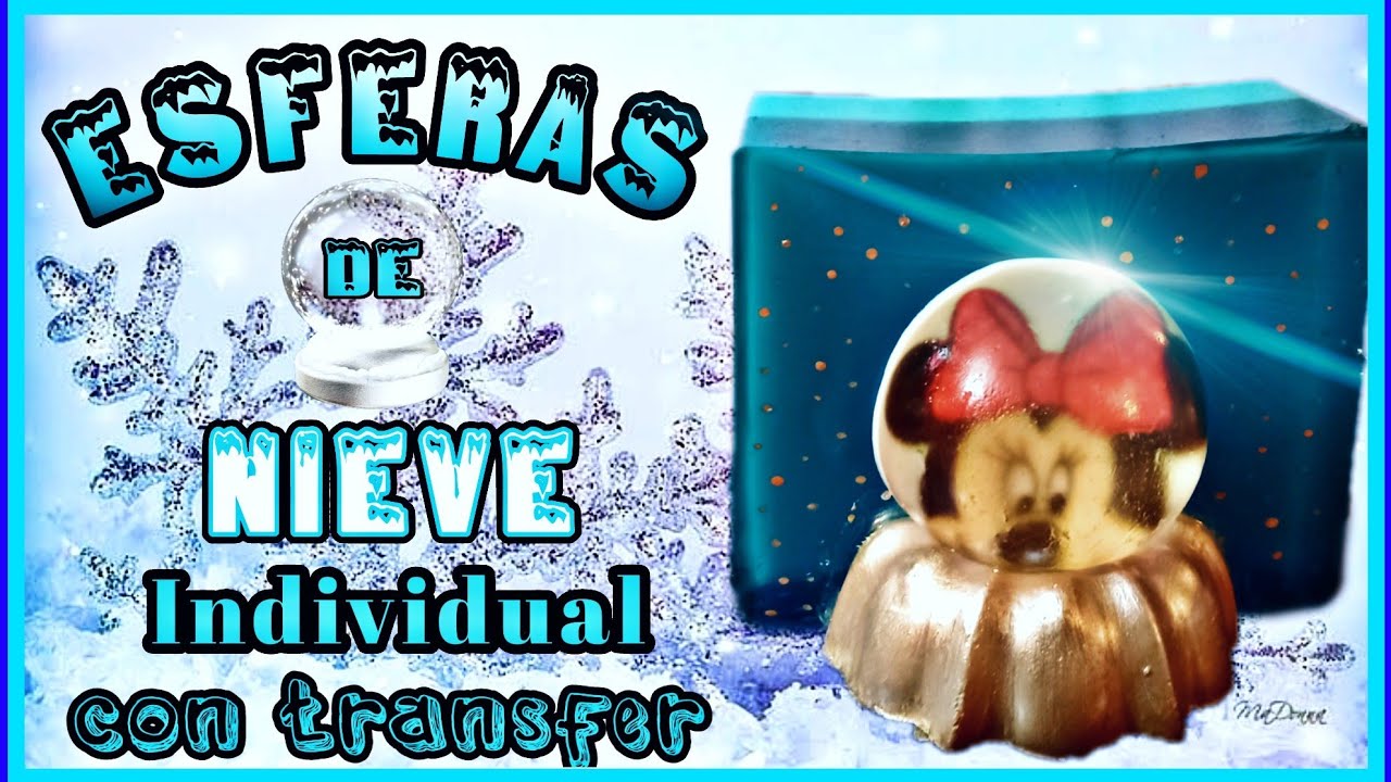 ESFERAS de NIEVE individuales y con transfer - YouTube