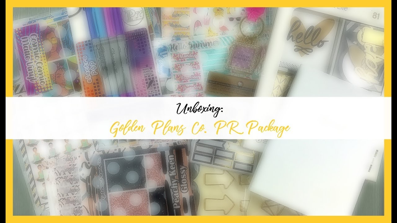 Unboxing Golden Plans Co. Planner PR Package | Etsy Sticker Haul ...