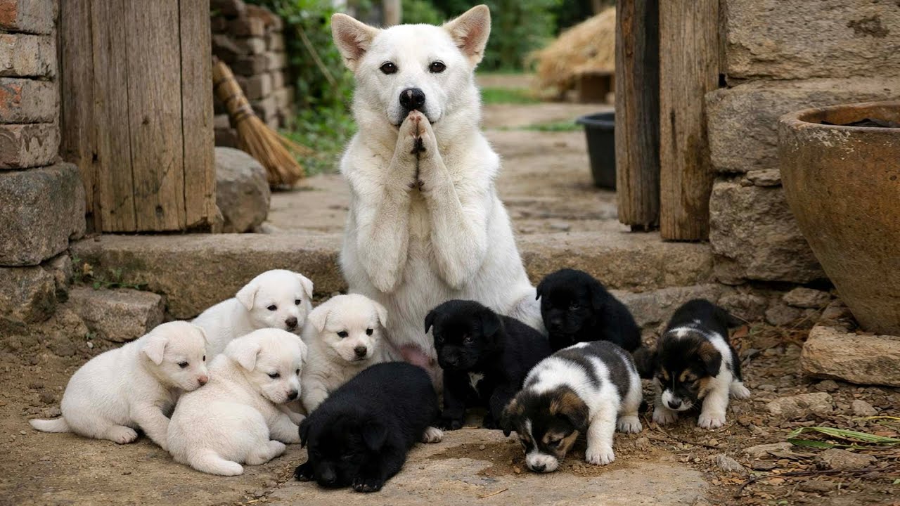After meeting an unfamiliar mother dog 🐶, I never expected her to bring ...