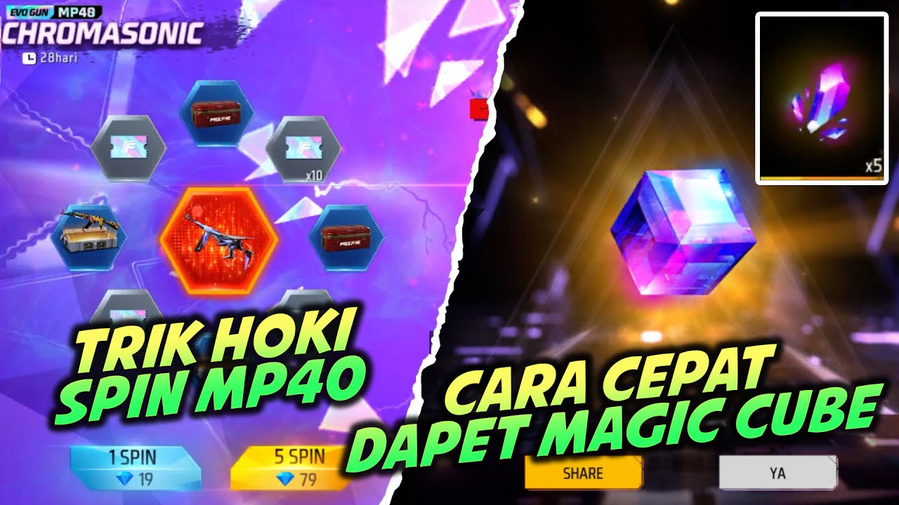 CARA CEPAT DAPAT MAGIC CUBE MAIN MODE INI! TRIK SPIN HOKI MP40 ...