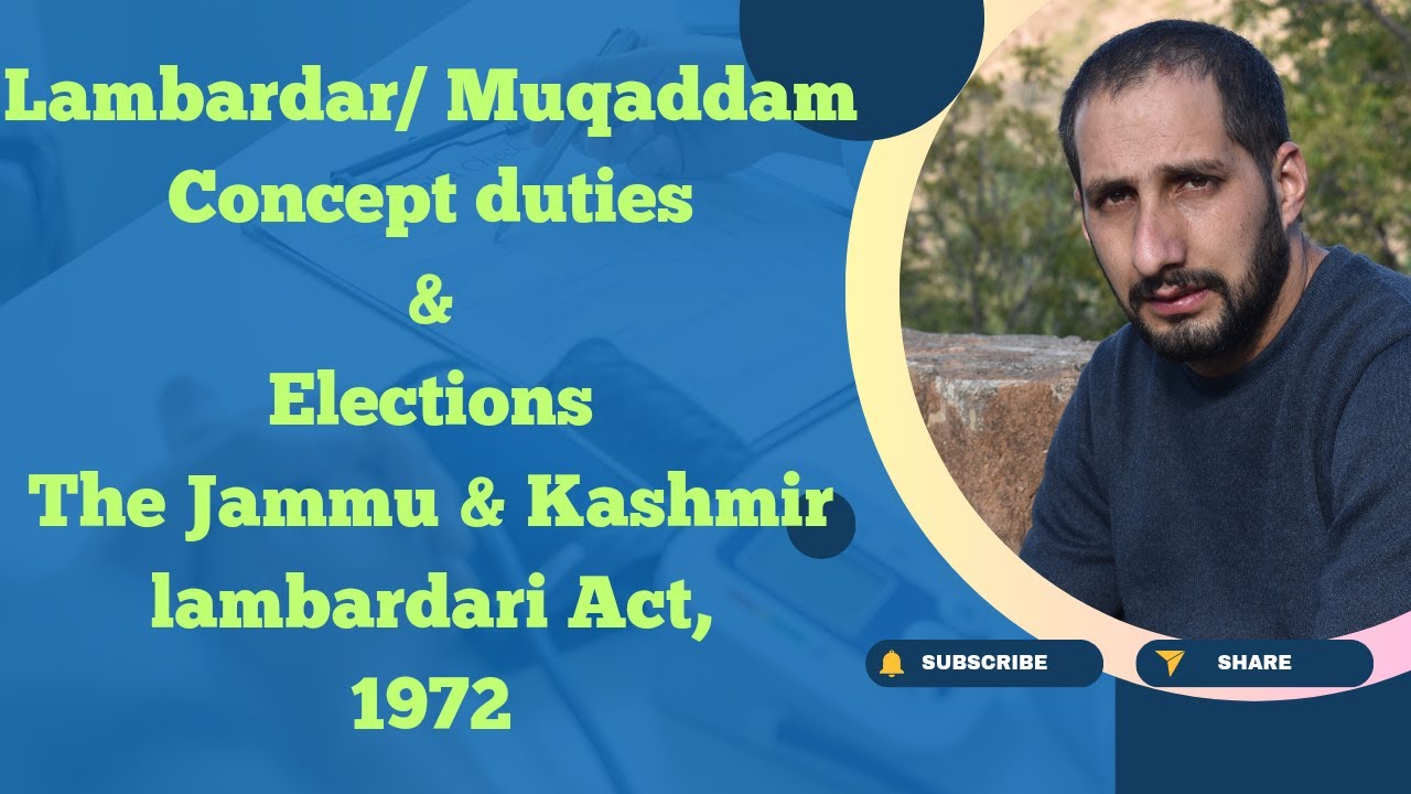 LAMBARDAR/ MUQADDAM history and elections - YouTube