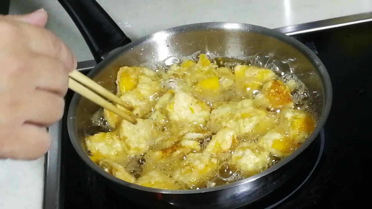 Cooking Ah Pa - salted eggs stirfry pumpkins (added big prawns optional ...