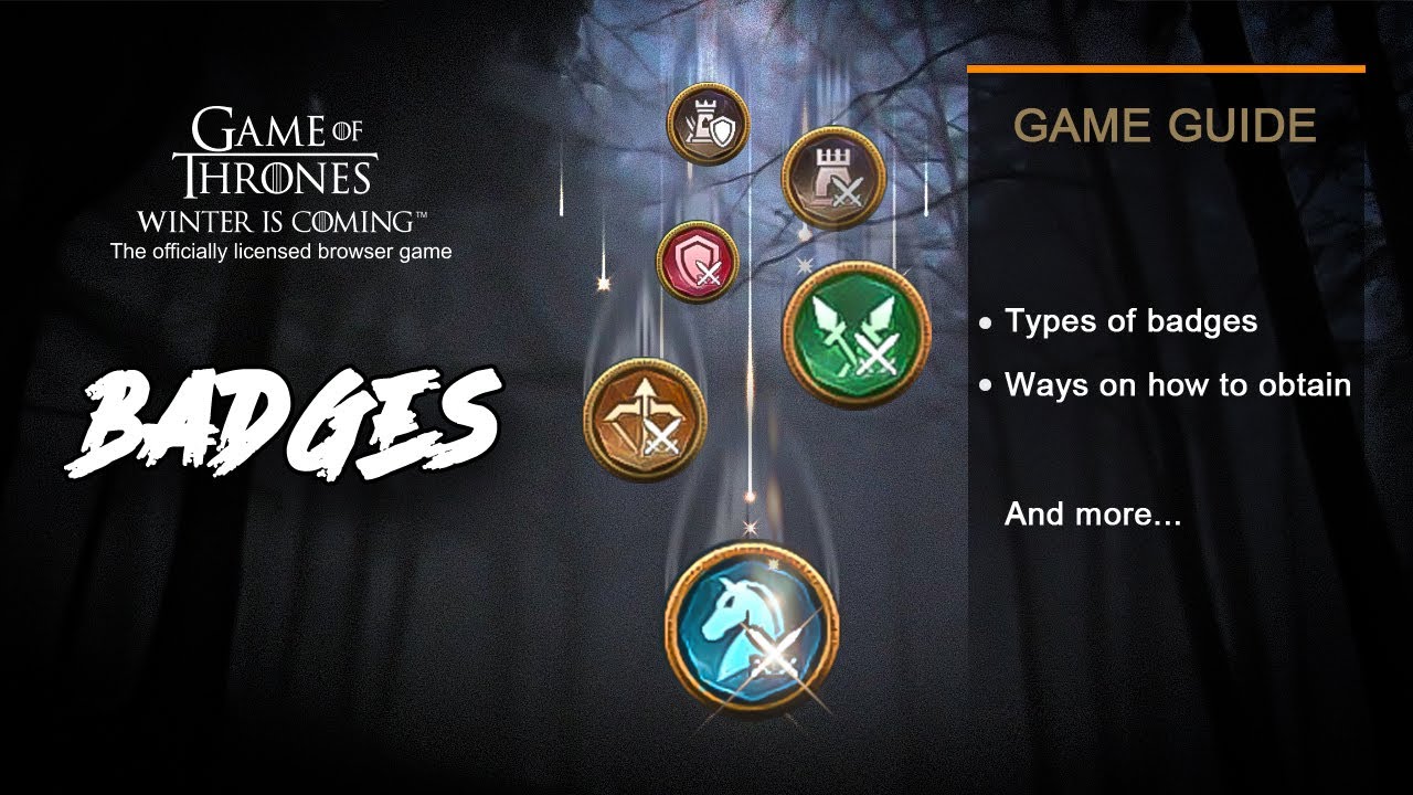GAME OF THRONES Winter is Coming Ep 54 Badges Game Guide - YouTube