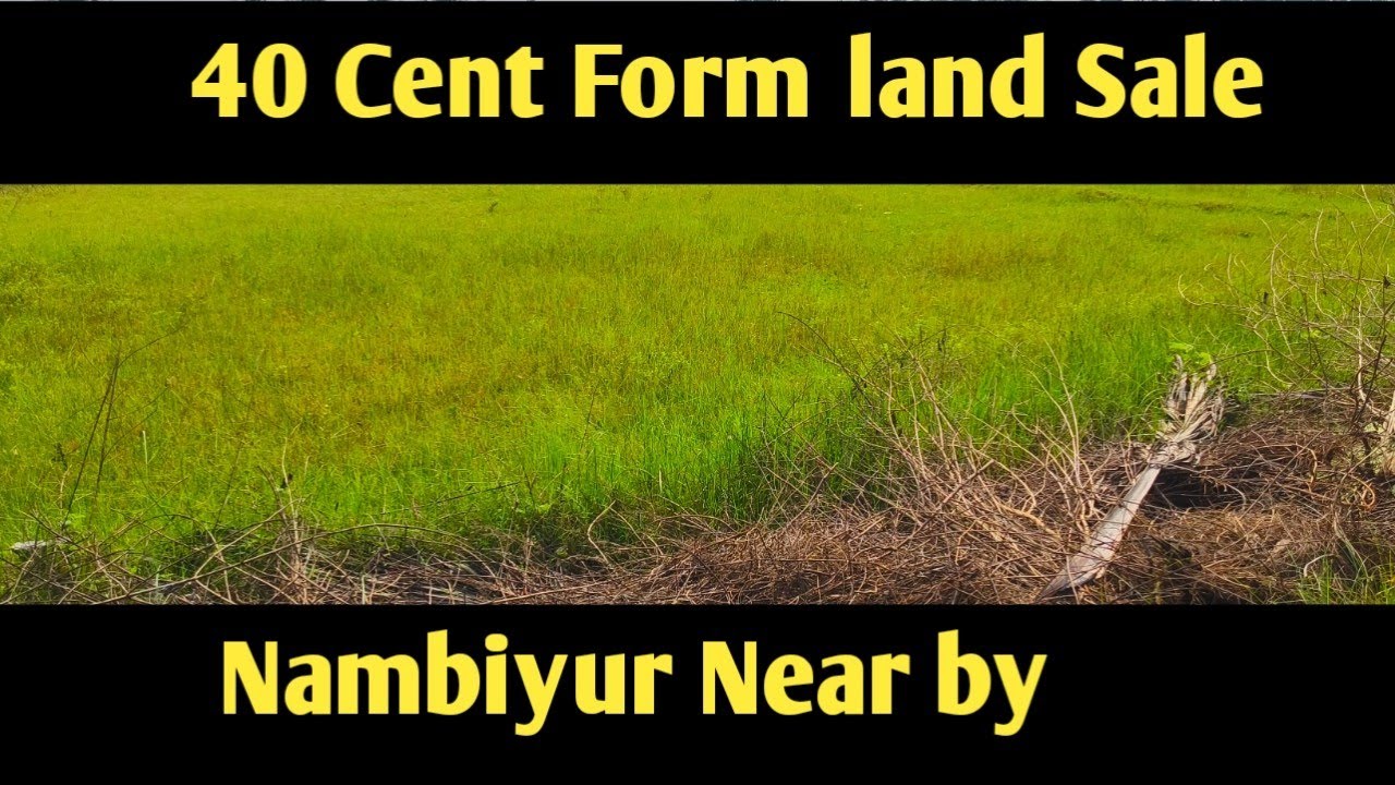 40 Cent Form Land For Sale (Nambiyur Near by) - YouTube