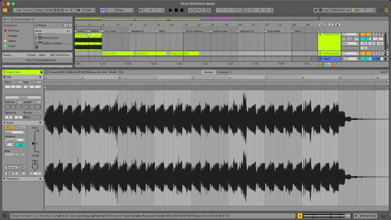 Omnisphere Sound design on Ableton Live - Virus waveform demo - YouTube
