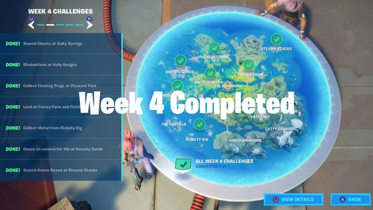 Week 4 Challenges Completed | Fortnite Battle Royale - YouTube