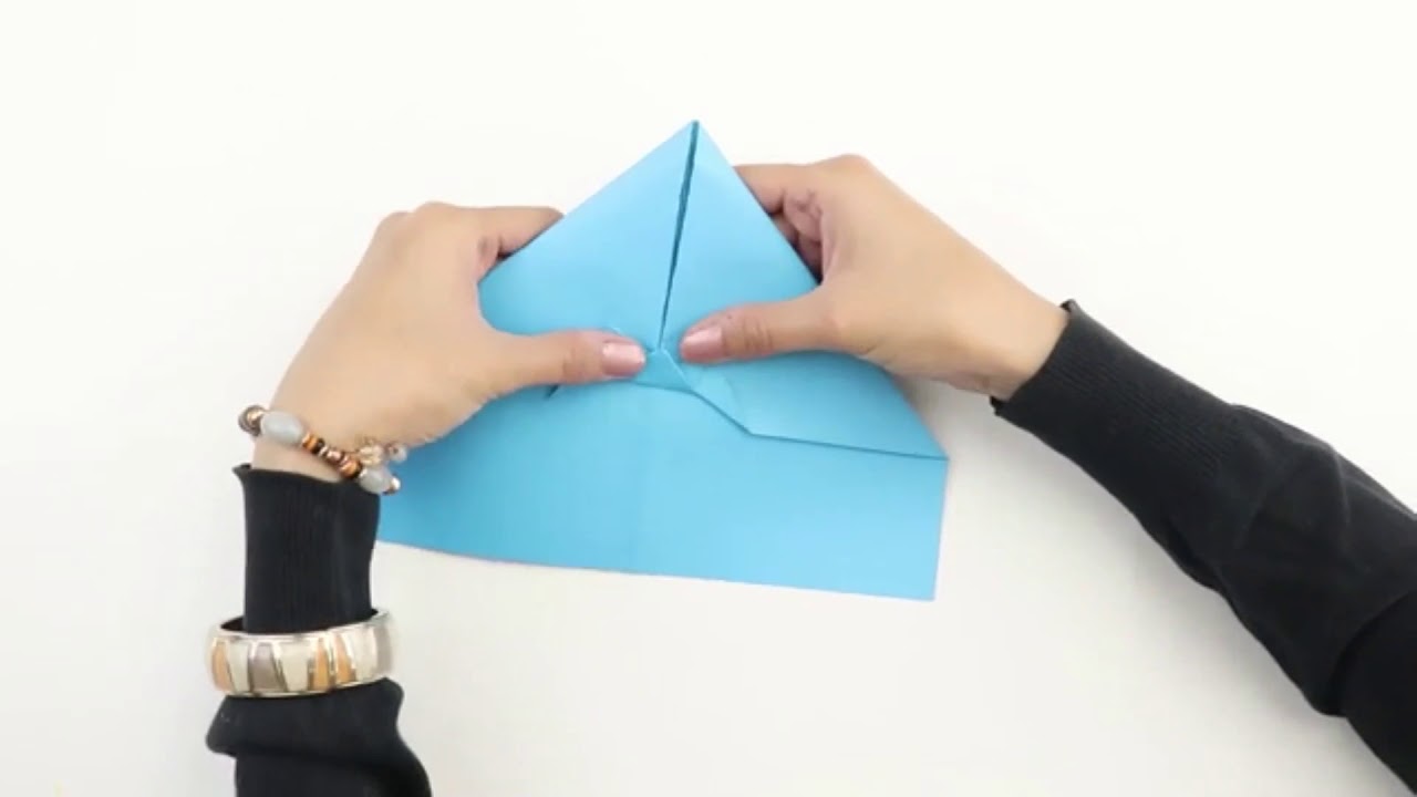How to Make a Paper Jet Airplane | Folding a Pointed Nose Jet - YouTube