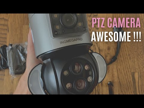 How to Use PTZ Camera | INQMEGAPRO Security Camera Outdoor 4MP Review ...