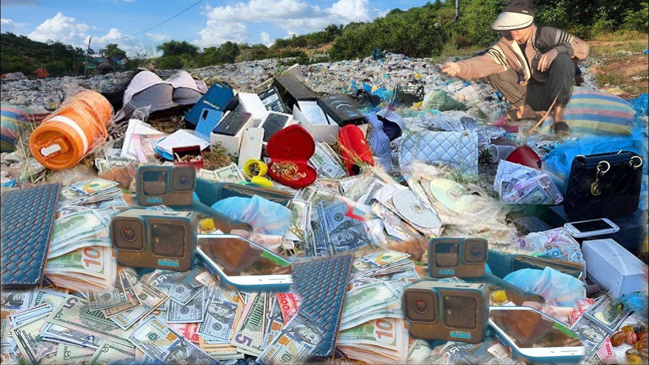 Top 5 VDO Unbelievable found $$ in the Bag in trash Place Pick thing ...