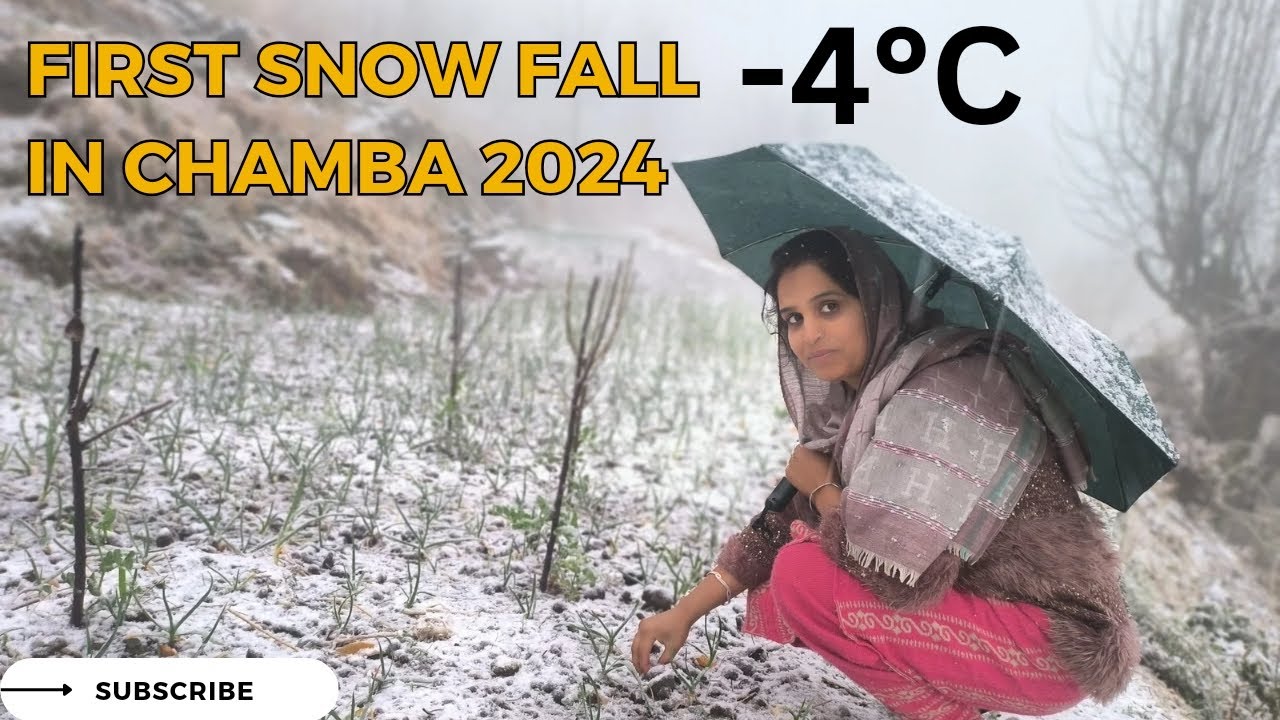 Finally Snowfall hogayi First Snowfall in 2024 | Chamba, Tissa ...